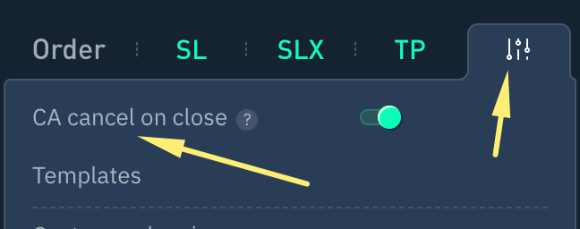 Order creation panel - Finandy Docs
