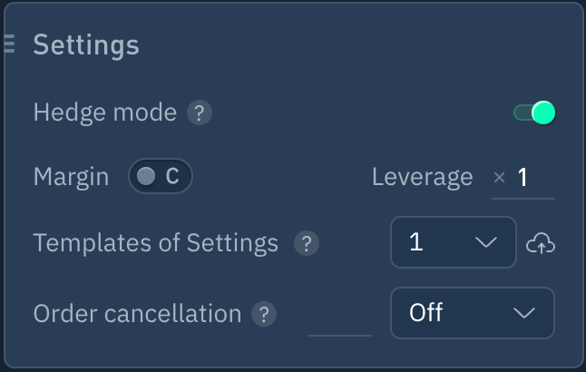 Order creation panel - Finandy Docs
